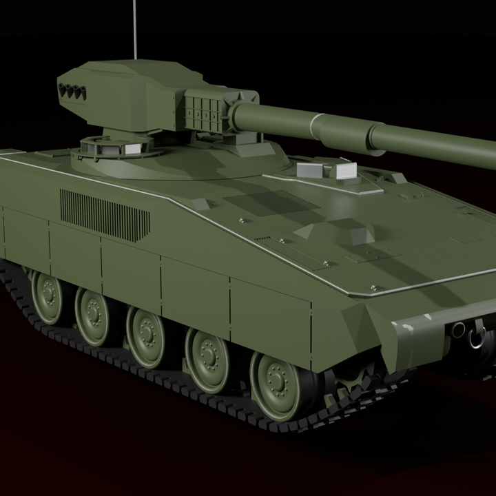 3D Printable Ags Tcm-20 Prototype Light American USA Test Tank Military ...