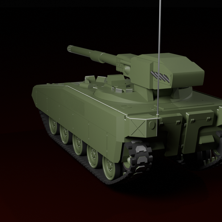 3D Printable Ags Tcm-20 Prototype Light American USA Test Tank Military ...