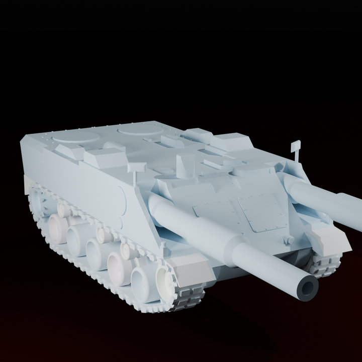 3D Printable Vt1-2 Tank Destroyer German Army Military War Thunder Twin ...