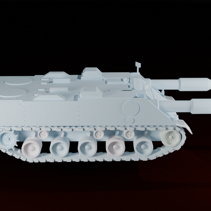 3D Printable Vt1-2 Tank Destroyer German Army Military War Thunder Twin ...
