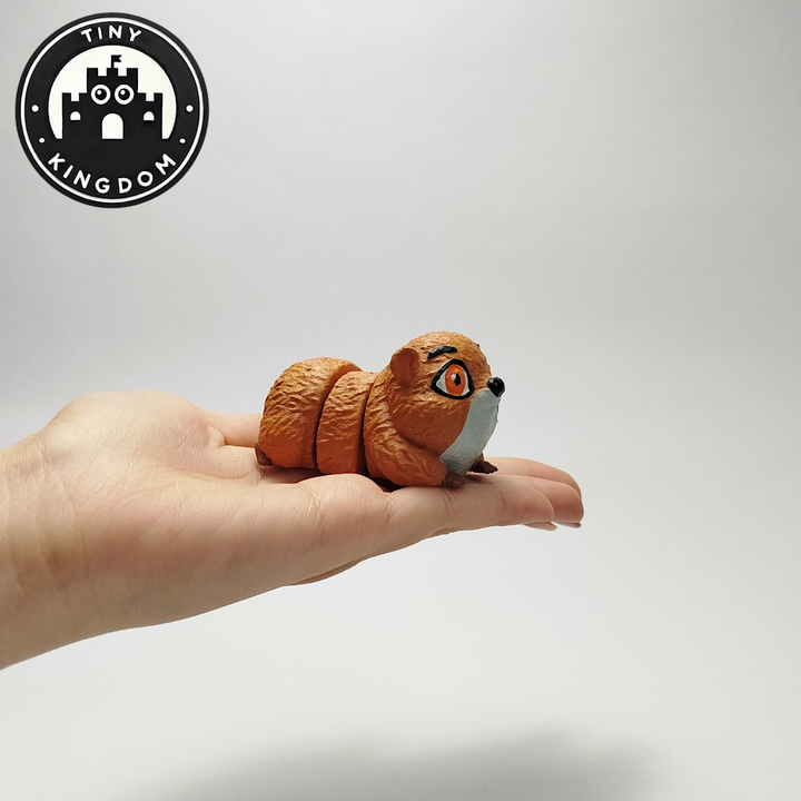 3D Printable Flexi Tiny Hyrax, Articulated fidget figure, keychain ...