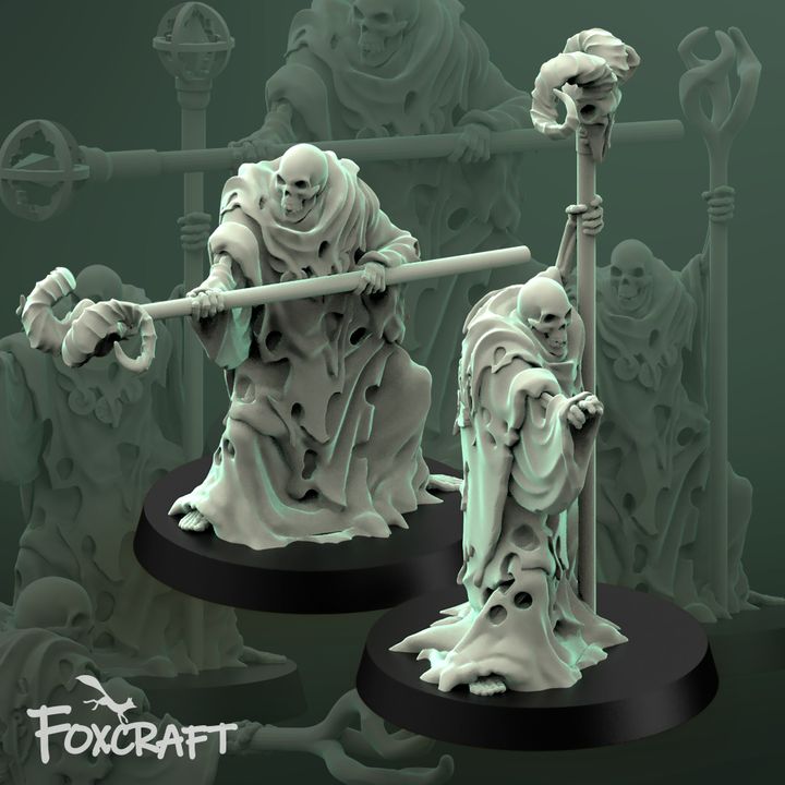 3D Printable Skeleton Mage by FoxCraft Creations