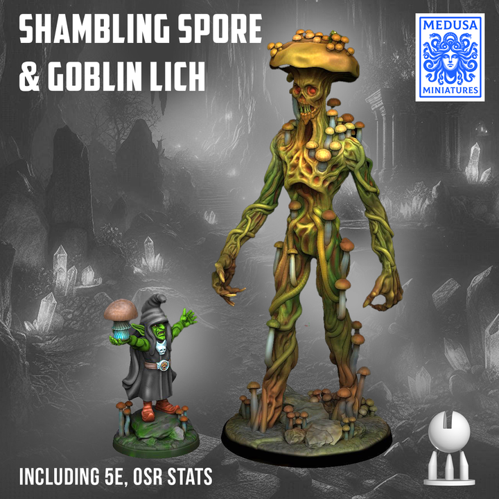 3D Printable Shambling Spore Giant – Fungal Forest Horror Miniature ...