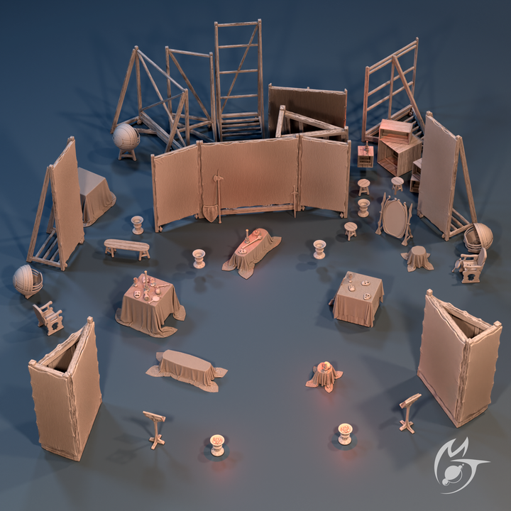 3D Printable Theater Stage Objects & Props by Making Tlon