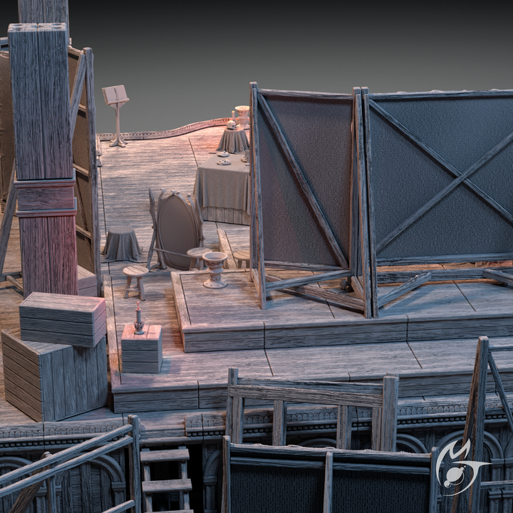 3D Printable Theater Stage Bundle by Making Tlon
