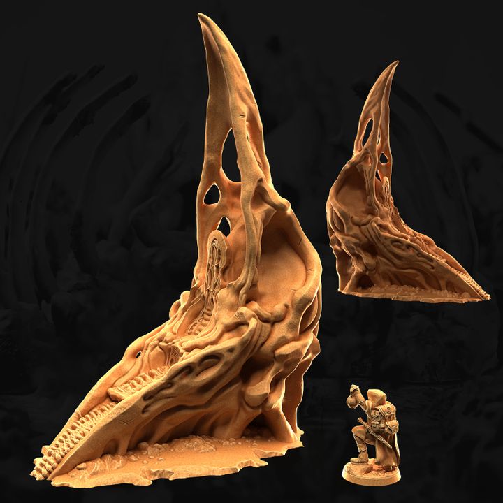 3D Printable Raven Throne by 3DHexes