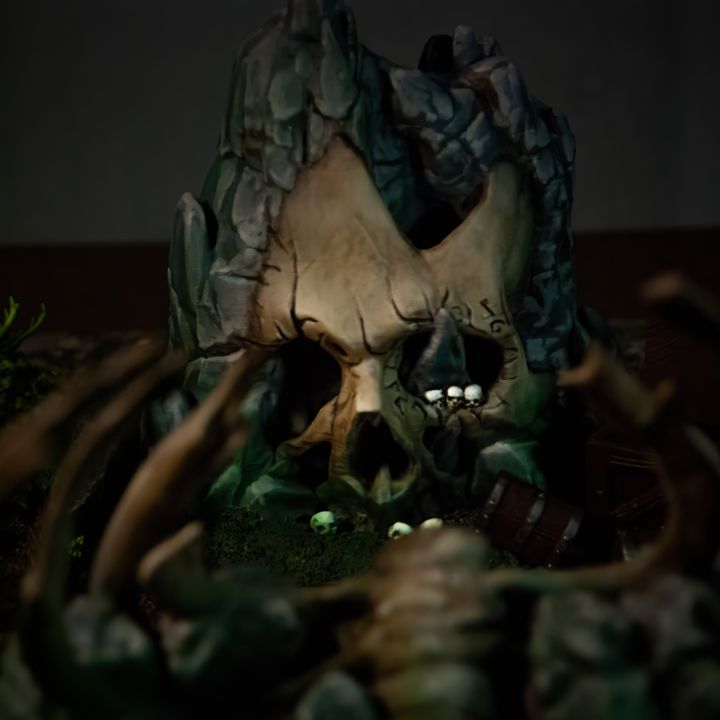 3D Printable Skull Altar by 3DHexes