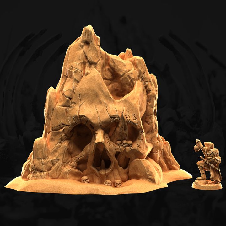 3D Printable Skull Altar by 3DHexes