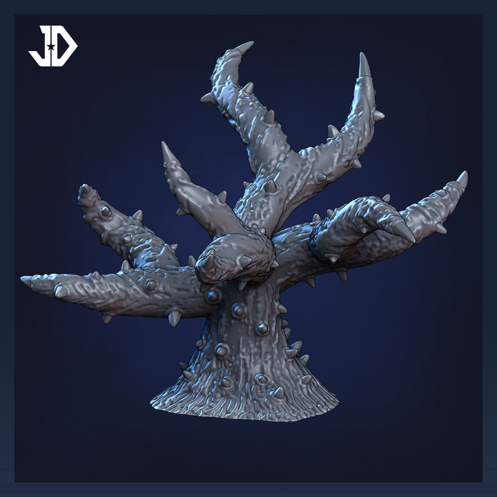 3D Printable Thorn tree - 3 pack by JD miniatures