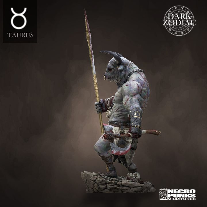 3D Printable BUNDLE #22 - TAURUS - 32mm 75mm and 1/10 statue by ...