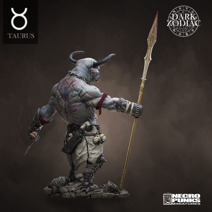 3D Printable BUNDLE #22 - TAURUS - 32mm 75mm and 1/10 statue by ...