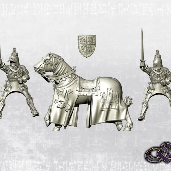 3D Printable "Pedro I of Castile on horse" by Ezipion Digital Store