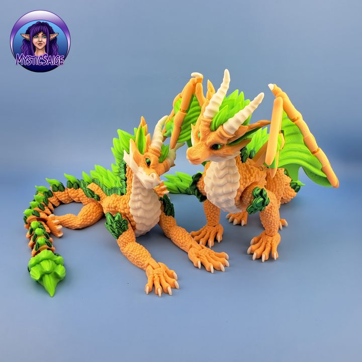 3D Printable Knox Dragon - Articulated Dragon by MysticSaige