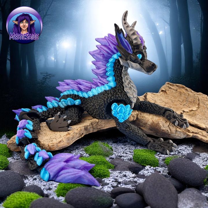 3D Printable Knox Dragon - Articulated Dragon by MysticSaige