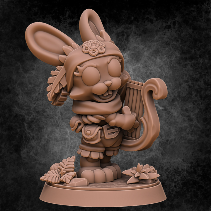 3D Printable Aria Flopps , the bunny bard by Deathpunk Studio