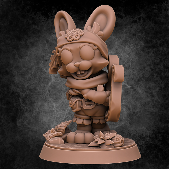 3D Printable Aria Flopps , the bunny bard by Deathpunk Studio