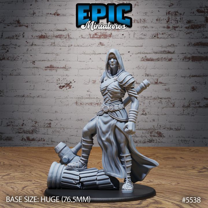 3D Printable Storm Giantess / Bulky Female Warrior / Hurricane Guard ...