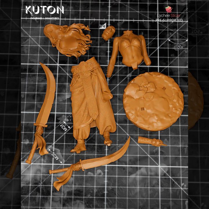 3D Printable Zahiri by KUTON SCULPTS