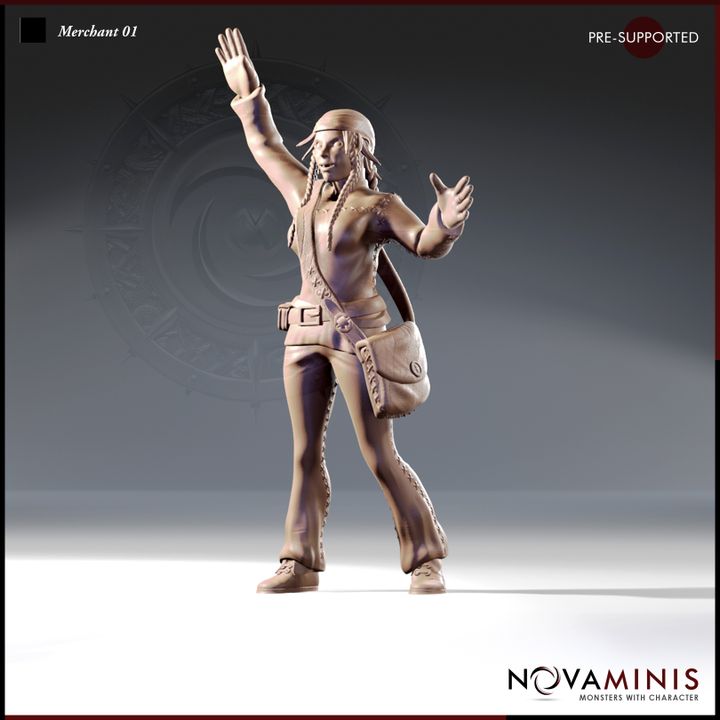3D Printable Merchant 01 by NovaMinis