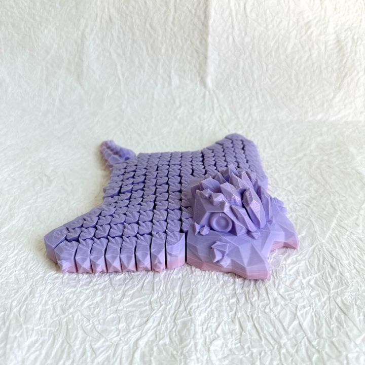 3D Printable Flexi Cute Crystal Manta Ray by ArtiVIVO