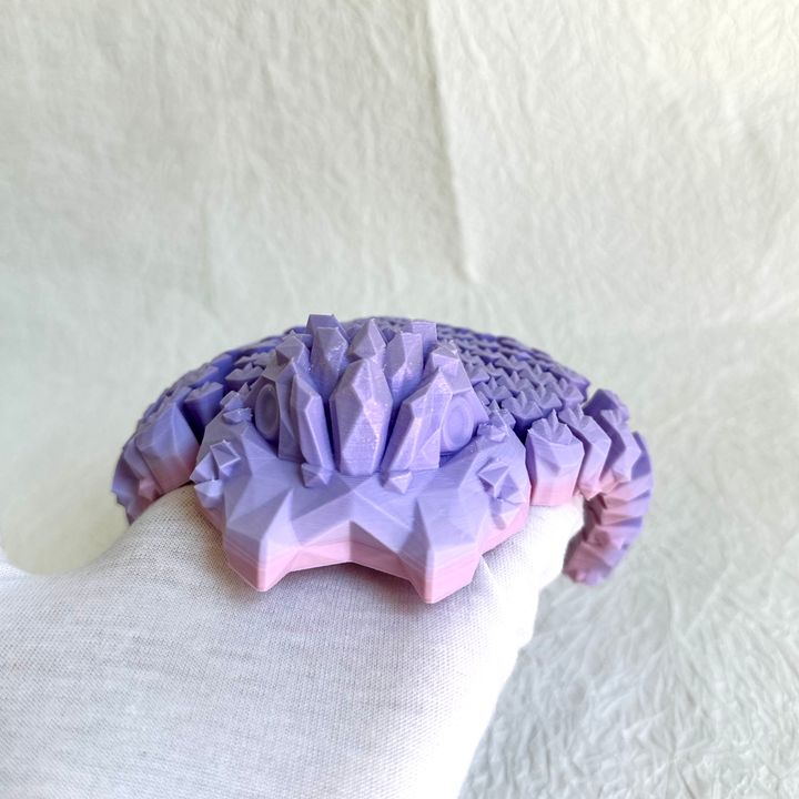 3D Printable Flexi Cute Crystal Manta Ray by ArtiVIVO