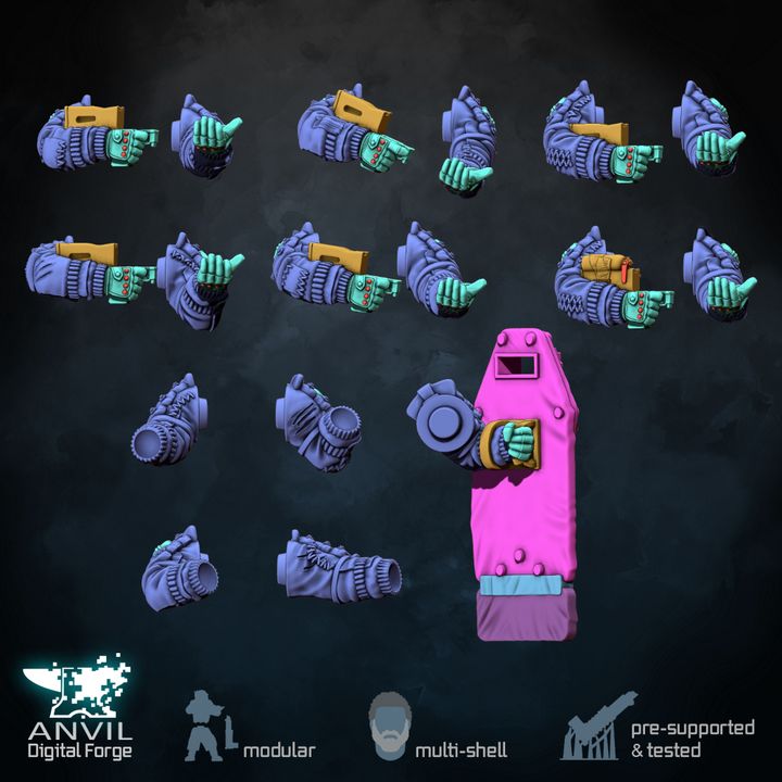 3D Printable Post Apocalypse Mercenaries - Modular Infantry for ...