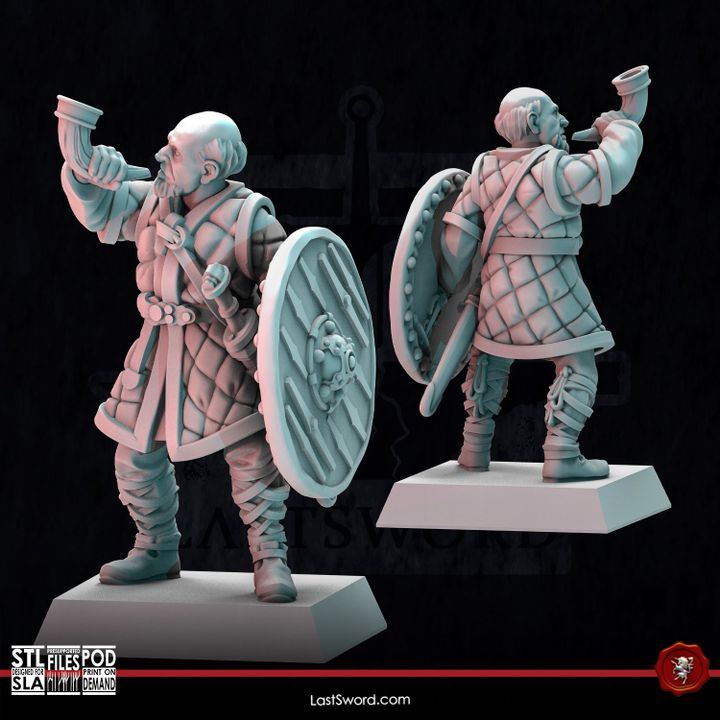 3D Printable Anglo-Saxons Ealdorman Godric by LastSword Miniatures