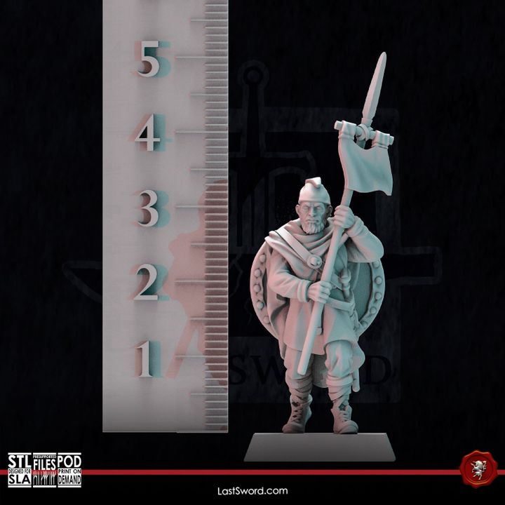 3D Printable Anglo-Saxons Ealdorman Godric by LastSword Miniatures