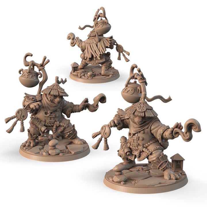 3D Printable Hua Tuo, Panda Monk Warrior by Signum Workshop