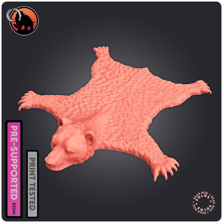3D Printable Bear Rug by Plastic Age