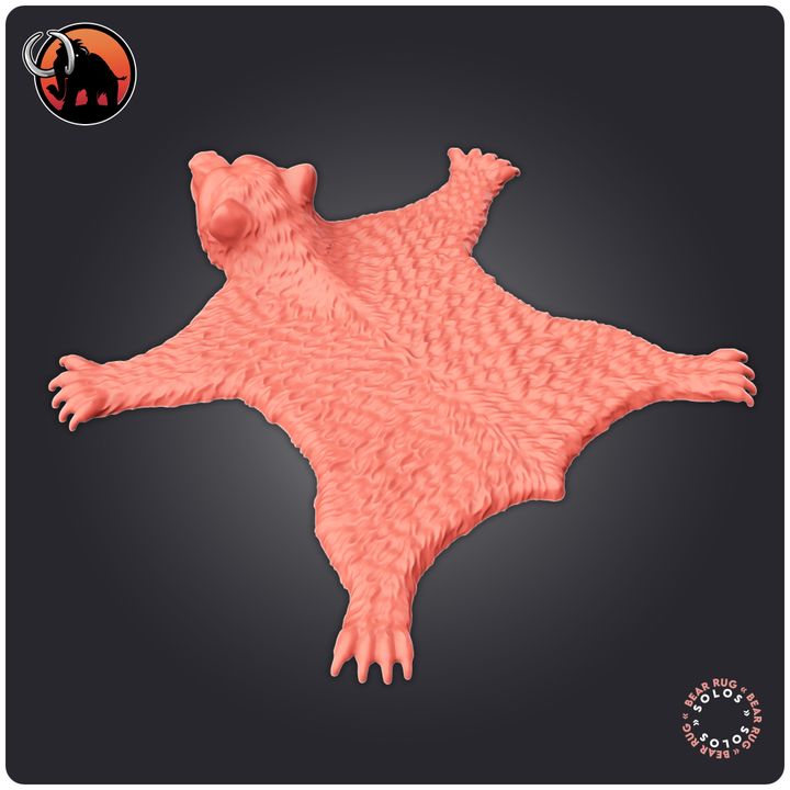 3D Printable Bear Rug by Plastic Age