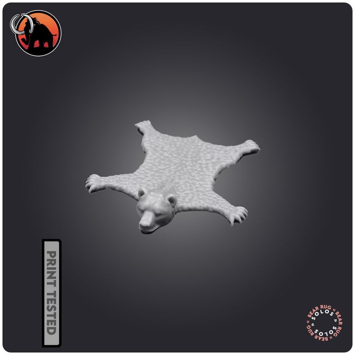 3D Printable Bear Rug by Plastic Age