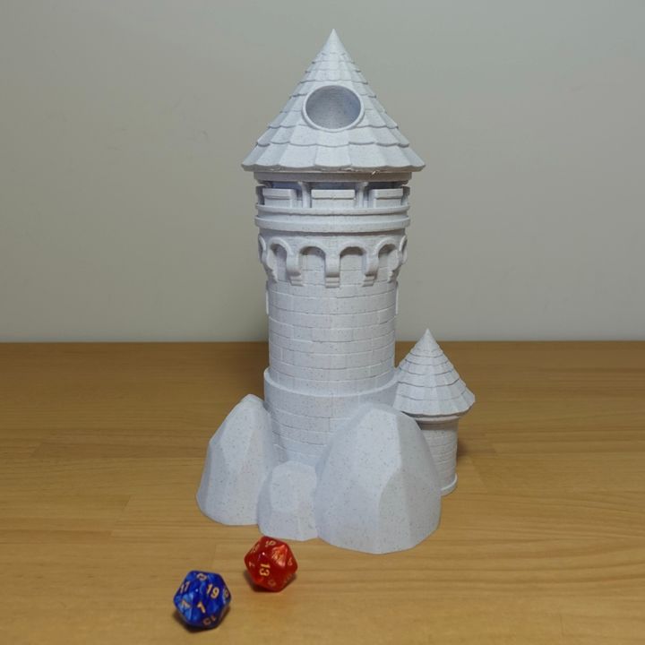 3D Printable Dice Tower Mystic Castle by MysticMesh3D