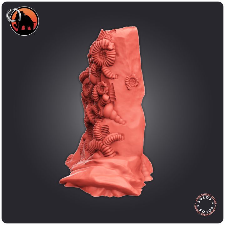 3D Printable Ammonites Stone by Plastic Age