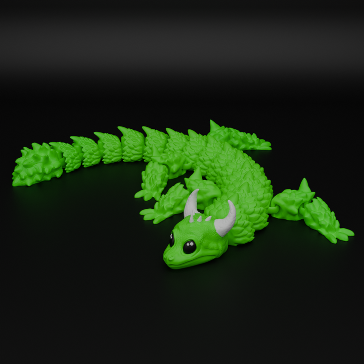 3D Printable Articulated Ivy Dragon by MysticMesh3D