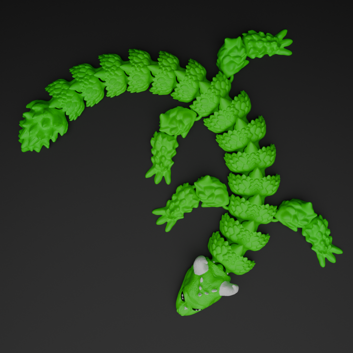 3D Printable Articulated Ivy Dragon by MysticMesh3D