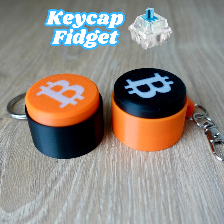 3D Printable Bitcoin Fidget Clicker by MysticMesh3D