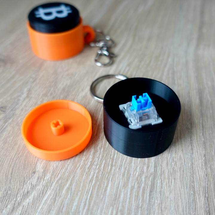 3D Printable Bitcoin Fidget Clicker by MysticMesh3D