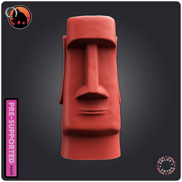 3D Printable Moai by Plastic Age