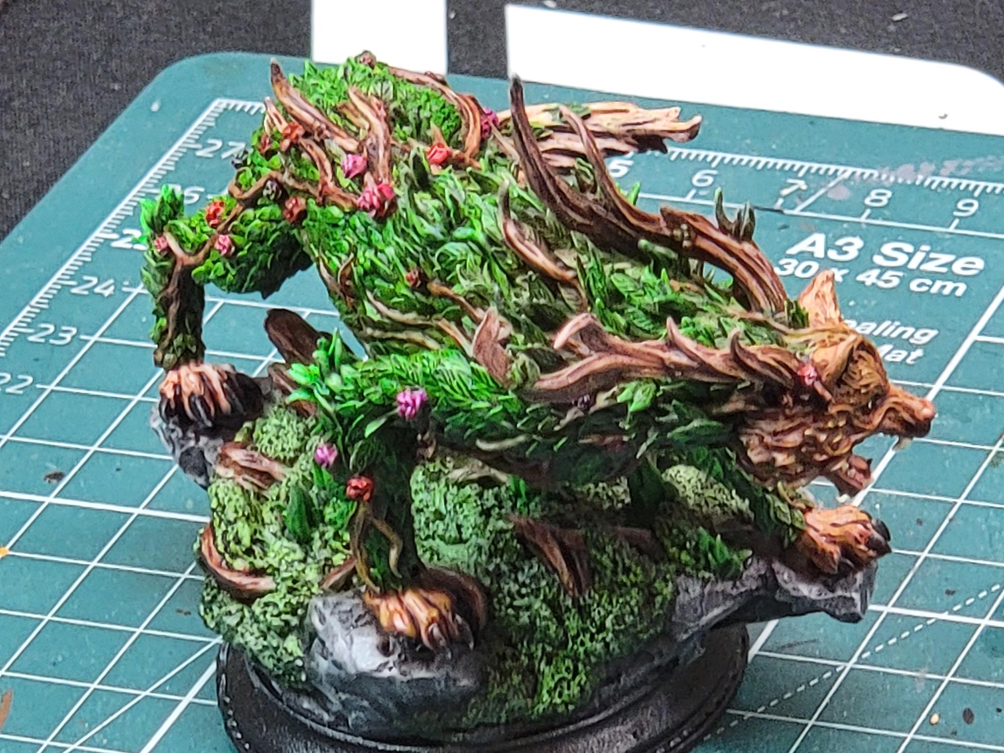 3D Printable Direwolf of the Fey - Faenror the Fey Touched by DM Stash