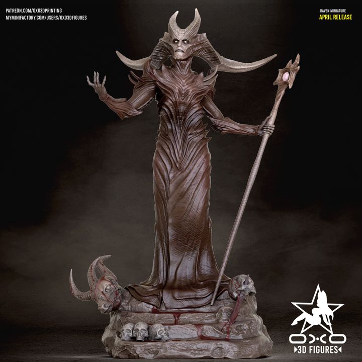 3D Printable Asmodeus Tabletop Miniature by OXO3D Figures