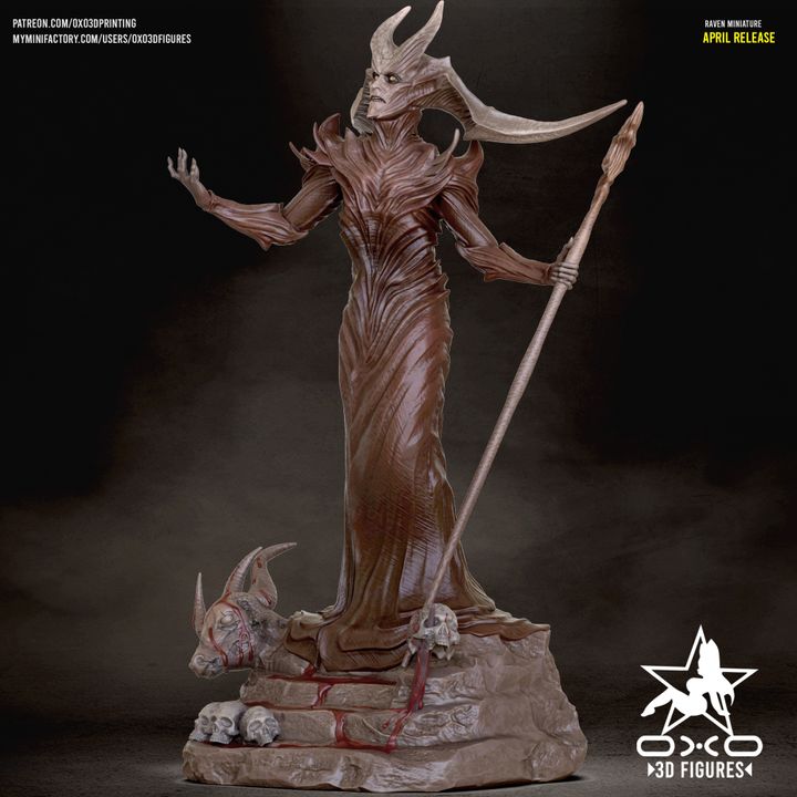 3D Printable Asmodeus Tabletop Miniature by OXO3D Figures
