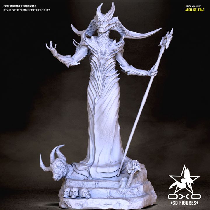 3D Printable Asmodeus Tabletop Miniature by OXO3D Figures