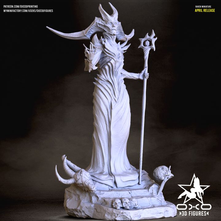 3D Printable Asmodeus Tabletop Miniature by OXO3D Figures
