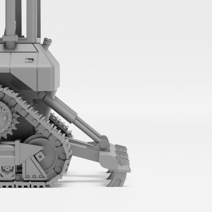 3D Printable Cat D5N XL - H0 Scale dozer model kit by ScaleHQ
