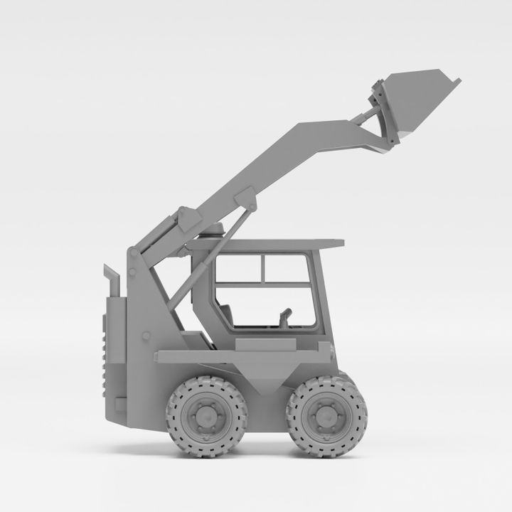 3D Printable Skid steer loader - H0 Scale construction equipment kit by ...