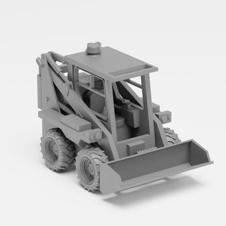 3D Printable Skid steer loader - H0 Scale construction equipment kit by ...