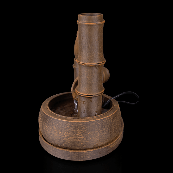 3D Printable Bamboo Flow Tabletop Fountain by Stlflix