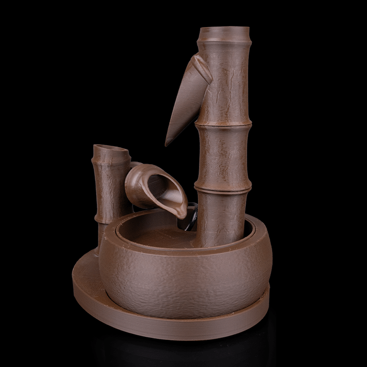 3D Printable Bamboo Flow Tabletop Fountain by Stlflix