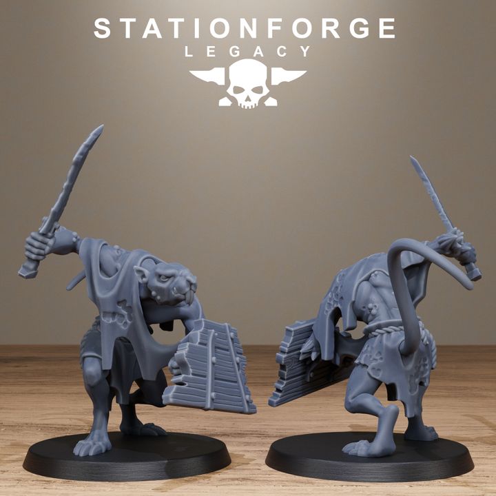 3D Printable Rotfang Melee Infantry by StationForge Legacy